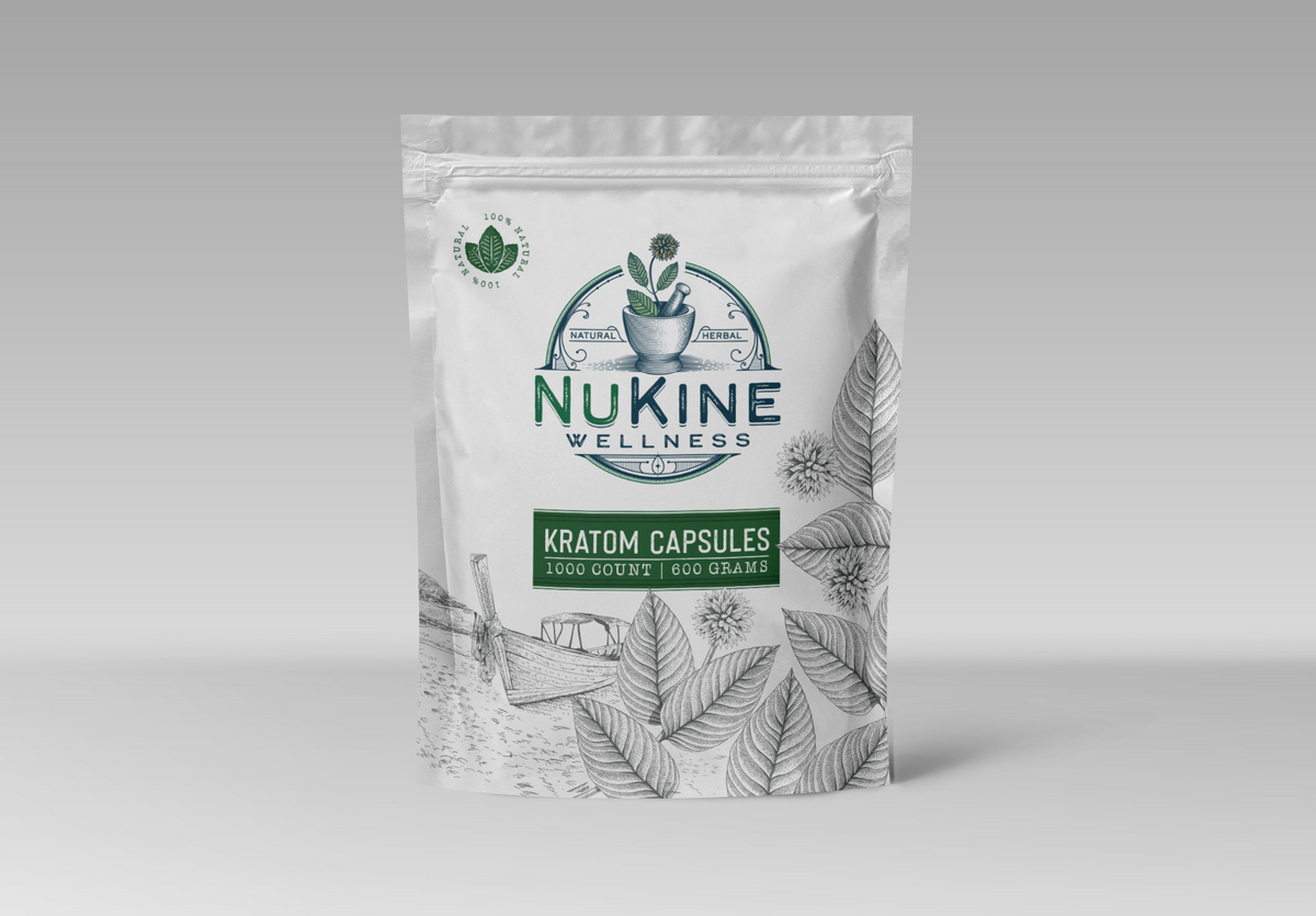 Green Malay Kratom Capsules – NuKine Wellness